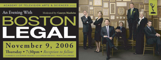 TV/FIlm Icons of Boston Legal Visit with Members | Television Academy