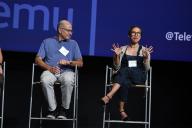 Brian Schnuckel and Chi-Yoon Chung at the 2018 Emmy Prime/Cuts event ...