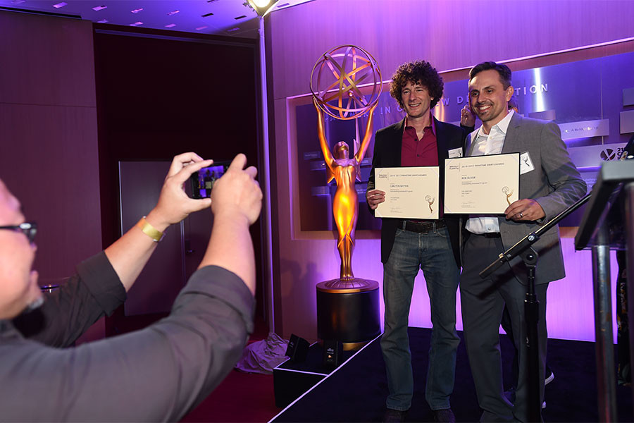 Carlton Batten and Rob Oliver attend the 2017 Animation & Children’s ...