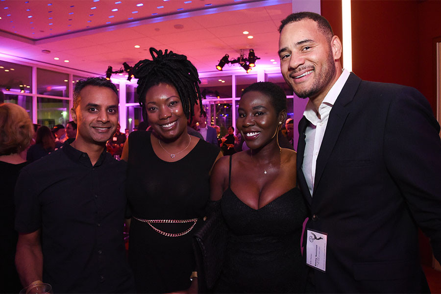 Swaga Deb, Pearl Boakye, Ama Atiedu and Erik Parker attend the 2017 ...
