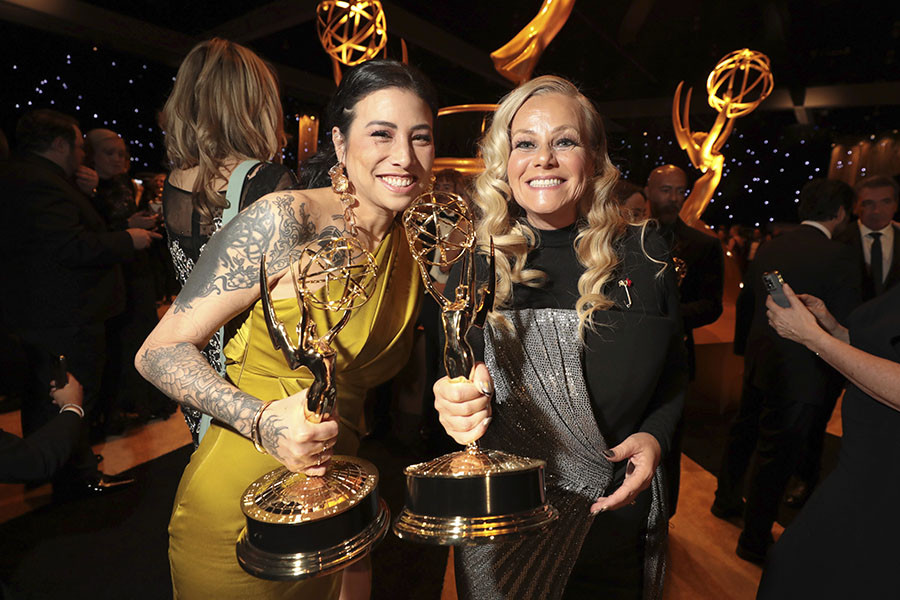 Gabrielle Letamendi and Marina Toybina from the costume team of Beauty ...