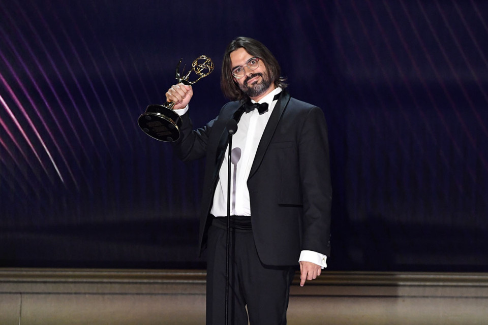 Julien Georgel of Arcane accepts the award for Outstanding Achievement ...