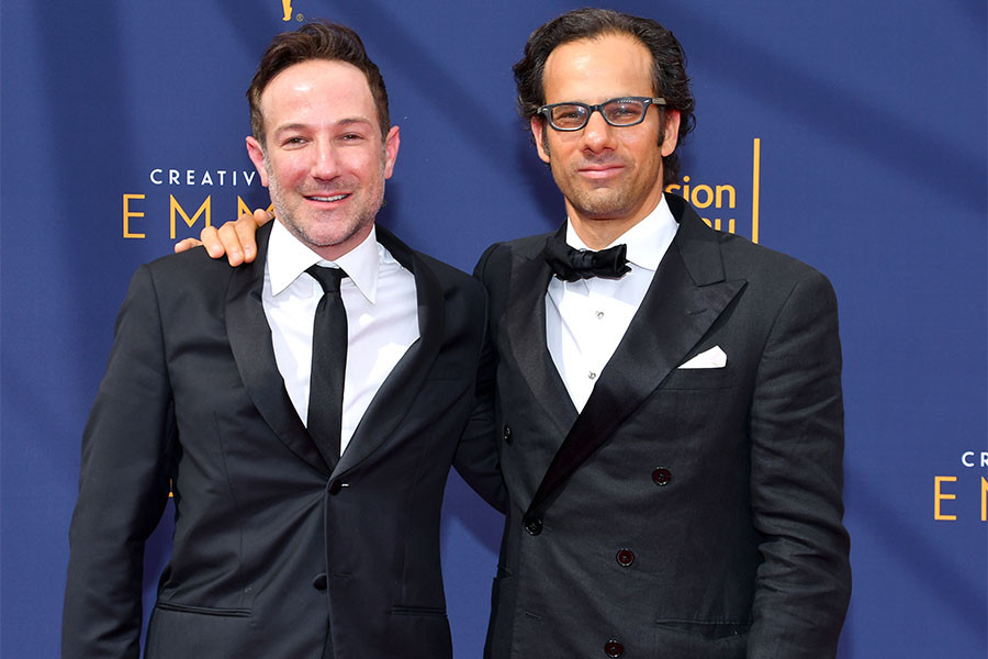 Bryan Fogel and Dan Cogan on the red carpet at the 2018 Creative Arts ...
