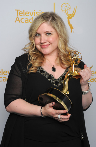 Jennifer Euston celebrates at the 2014 Primetime Creative Arts Emmys ...
