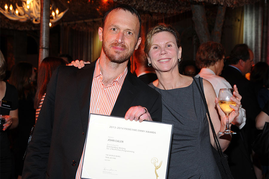 John and Susan Ealer at the Writers Nominee Reception in North ...