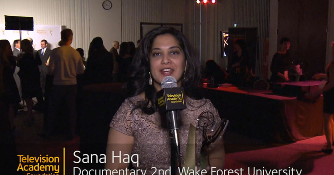 College Television Awards Thank You Cam: Sana Haq | Television Academy
