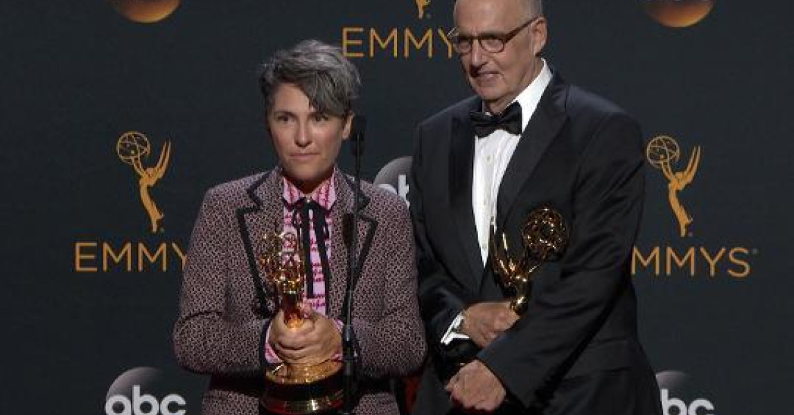 68th Emmys: Jill Soloway and Jeffrey Tambor Press Room Interview ...